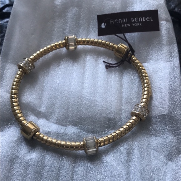 henri bendel | Jewelry | Henri Bendel Gold Tone Rondell Petite Bracelet ...